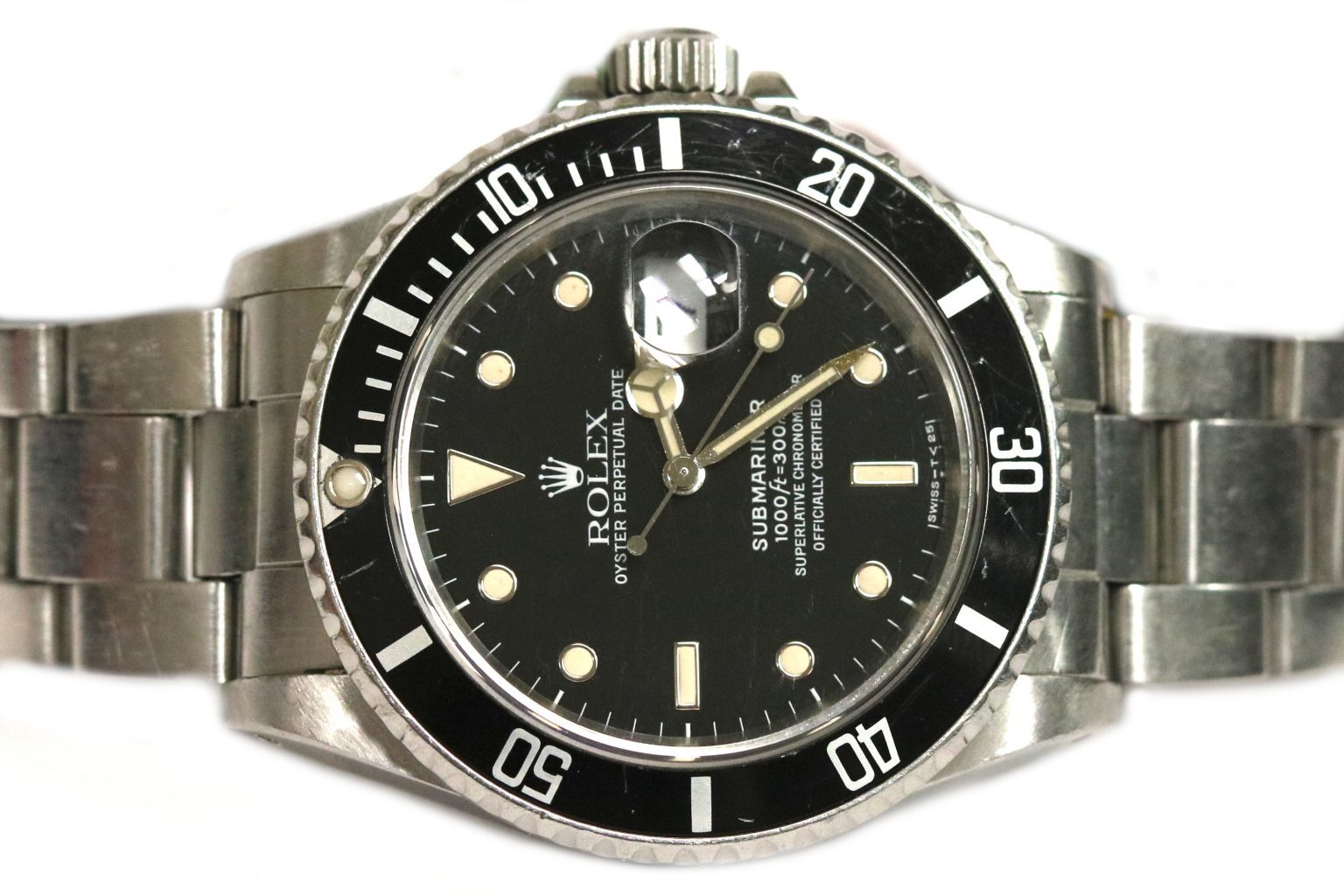 Rolex 40mm Submariner Quick Set Date Black Dial - Pearson's Jewelry