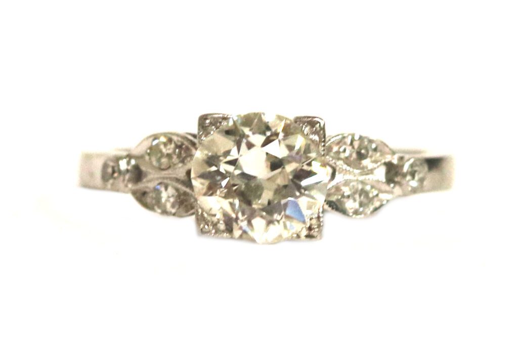 Vintage Platinum Diamond Ring - 1.26 ct. - Pearson's Jewelry
